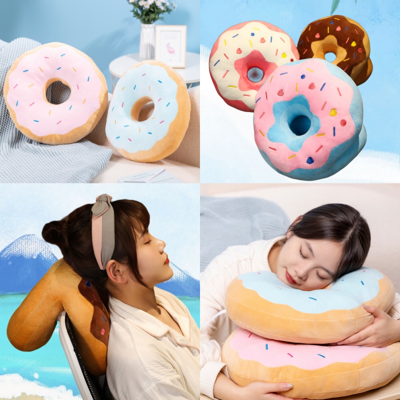 Food Nap Plushies Pillow Donut Cake Nap Pillow Stuffed Toy Children ...
