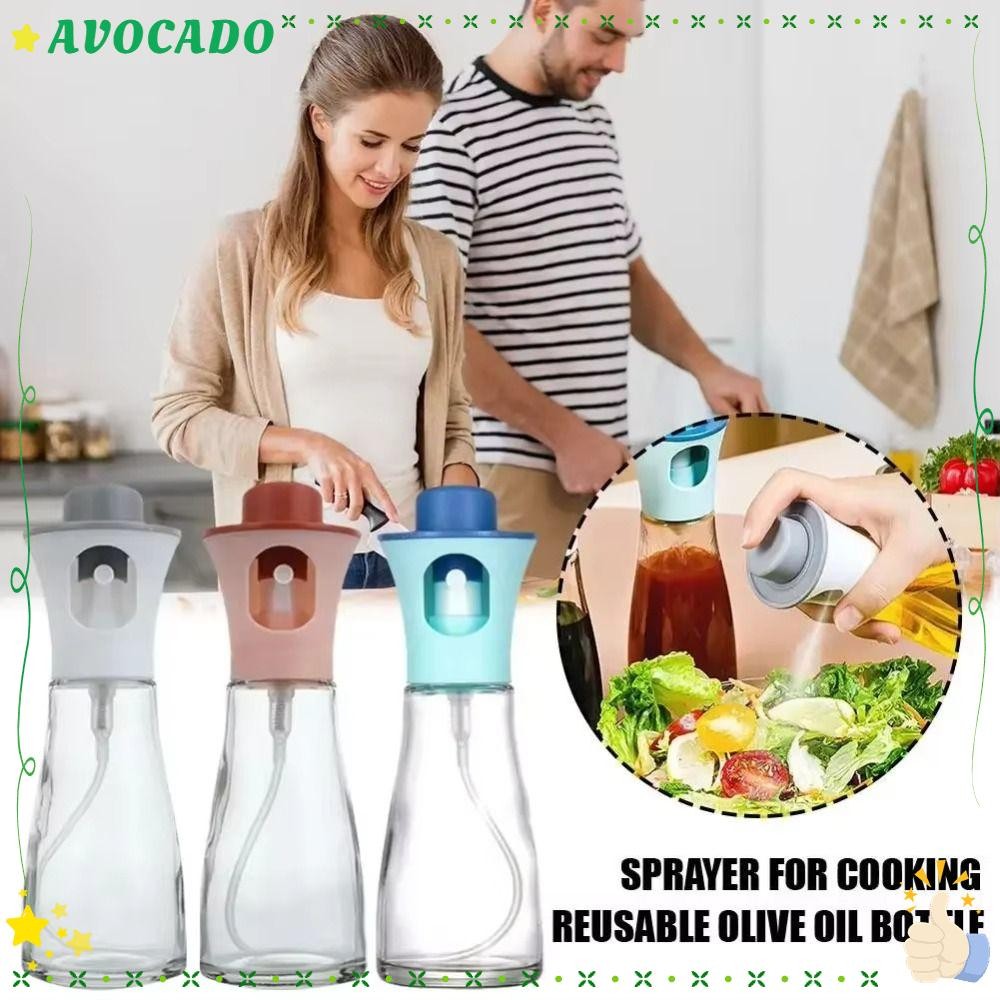 AVOCAYY Seasoning Condiment Bottle, Glass Oiler Spray Oil Dispenser ...