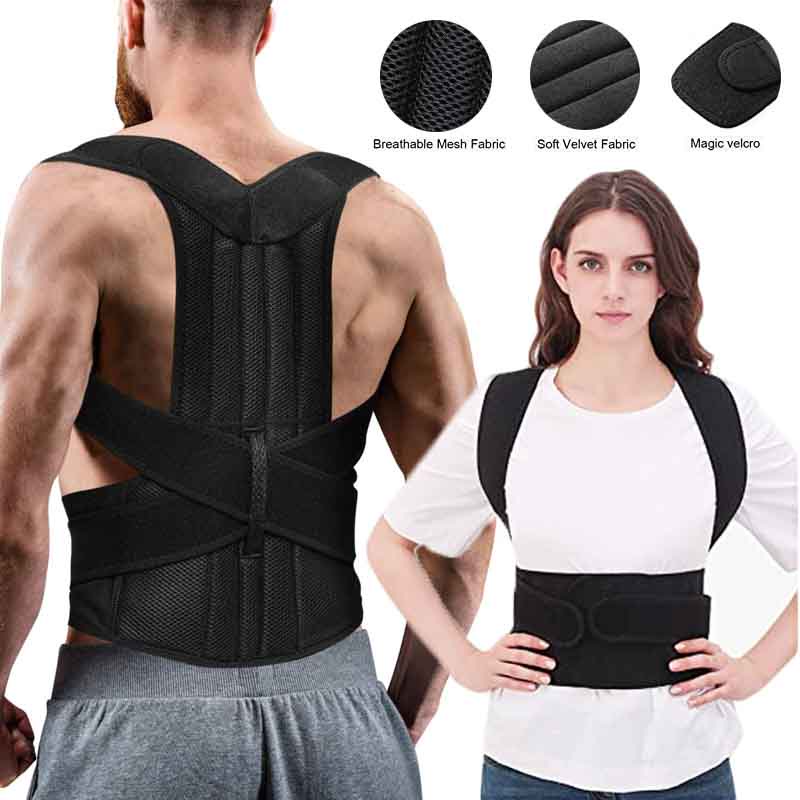 Adjustable Back Posture Corrector For women Lumbar Spine Support Steel ...