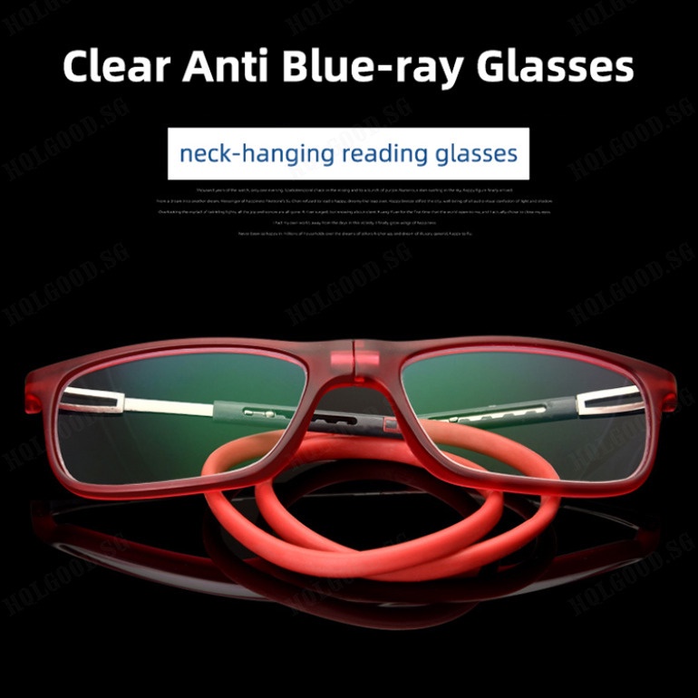 【NEW】Magnetic Neck Hanging Reading Glasses with Flexible Leg and Frame ...