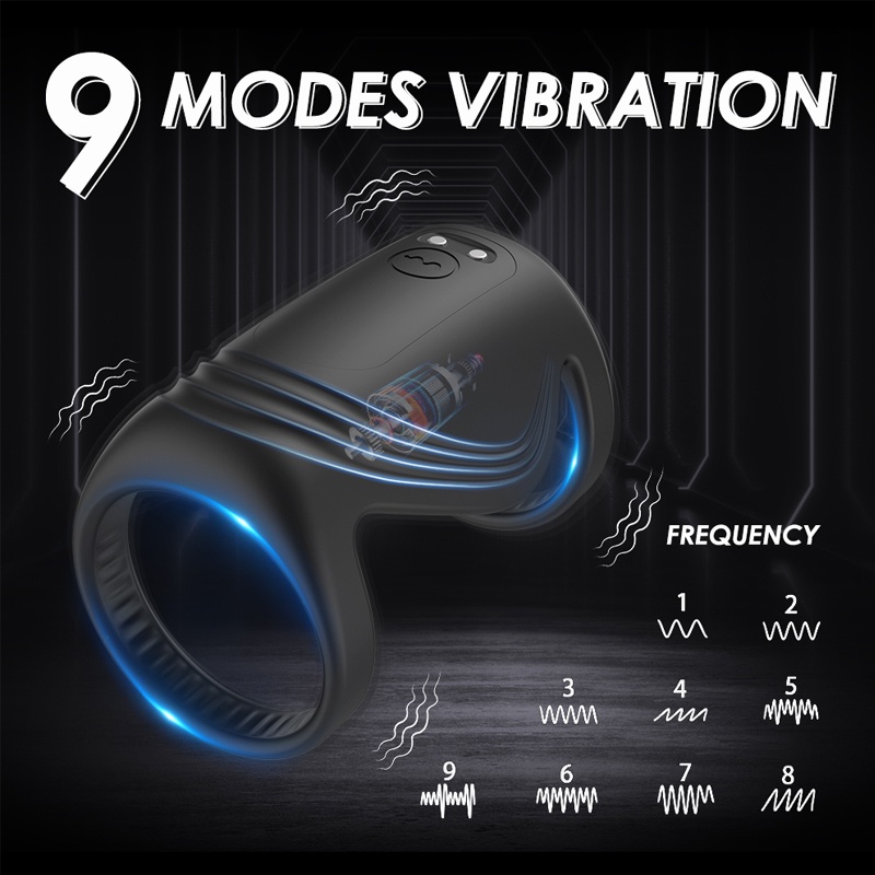 Wearable Penis Sleeve Cock Ring Vibrator Couples Vibrating Rings Penis ...