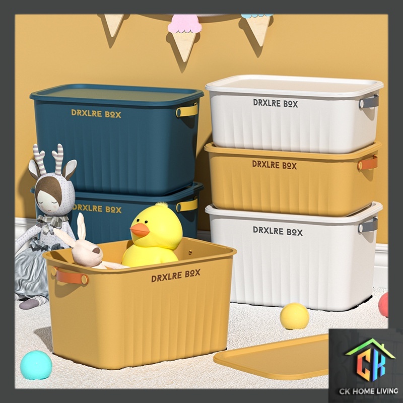 Modern Colour Storage Box with Lid Large Capacity Household Store Toys ...