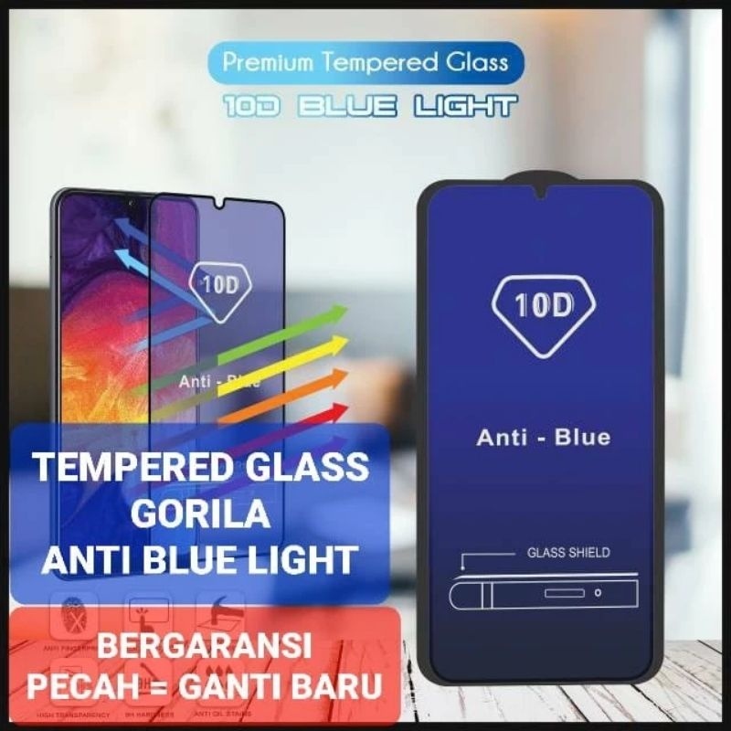 Tempered Glass Full Blue Light (All Types Available) Anti Radiation ...