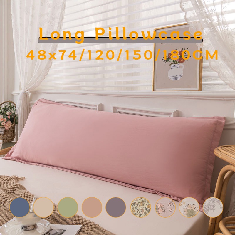 【SG Stock】Vaahome washed Cotton Linen Double Pillowcase Solid Color ...