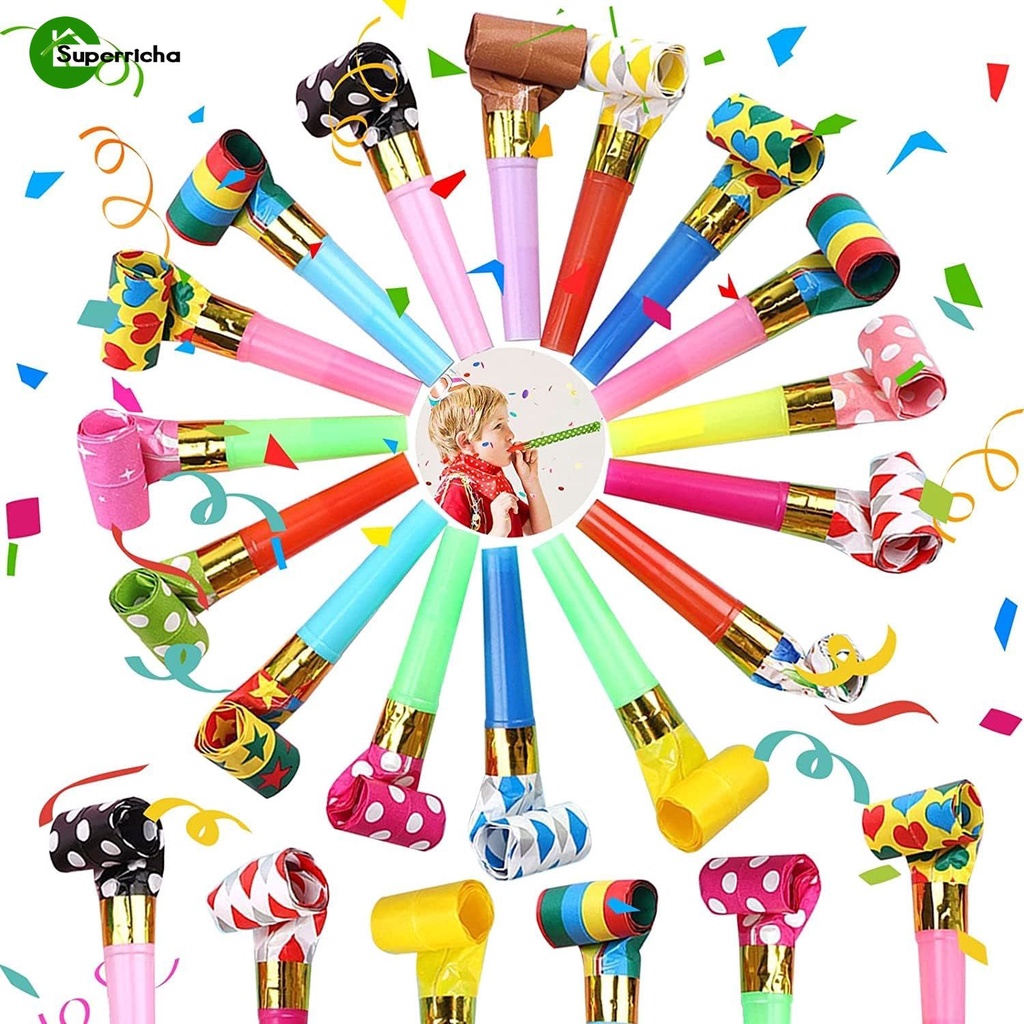 Christmas New Year Celebration Props / Colorful Party Blowers Blow ...