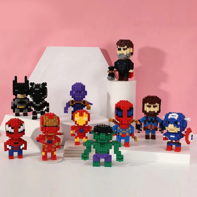DIY Mini Building Block Mario Kuromi 微颗粒积木 Pikachu Building Block ...
