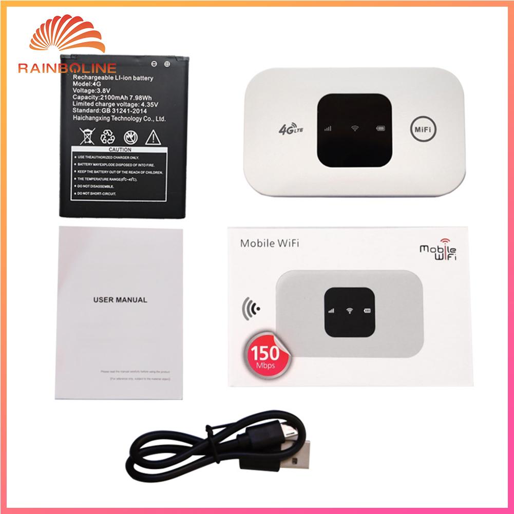 (rain) 4G Lte Router Wireless Internet Portable Wifi Router Sim Card 4G ...