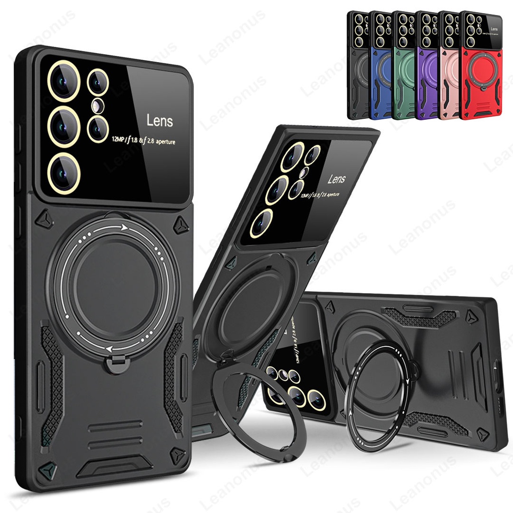 Magnetic Stand Case for Samsung Galaxy S23 S22 S24 S25 Ultra Plus S23 ...