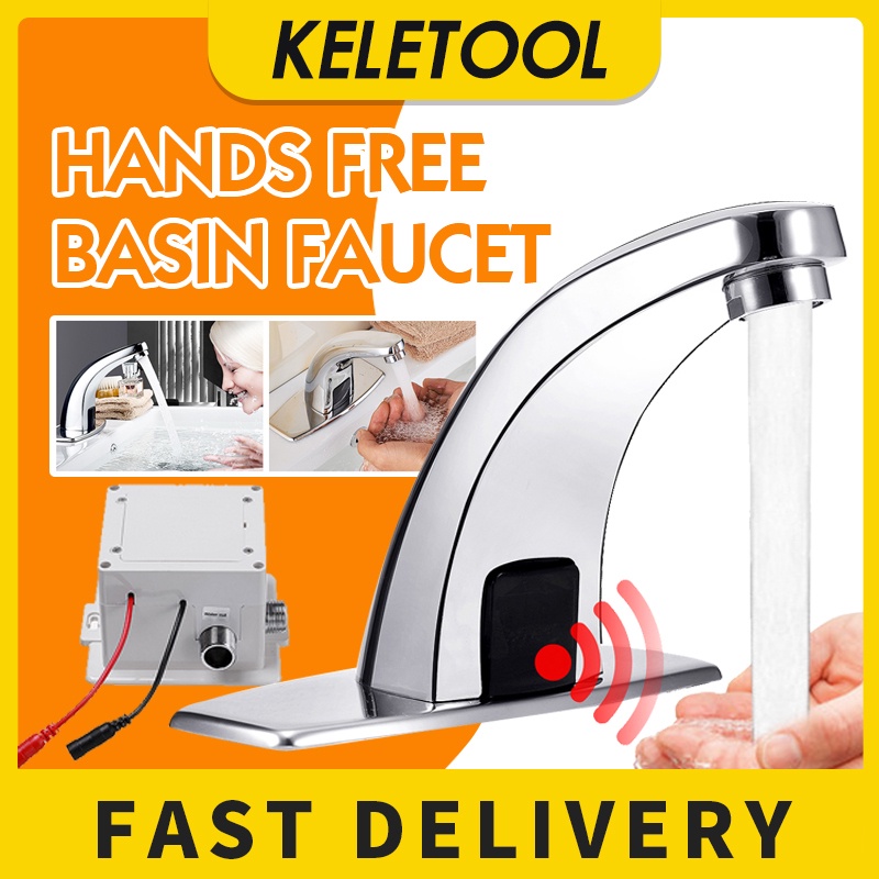 Automatic Infrared Sensor Sink Basin Faucet Touchless Sink Sensor ...