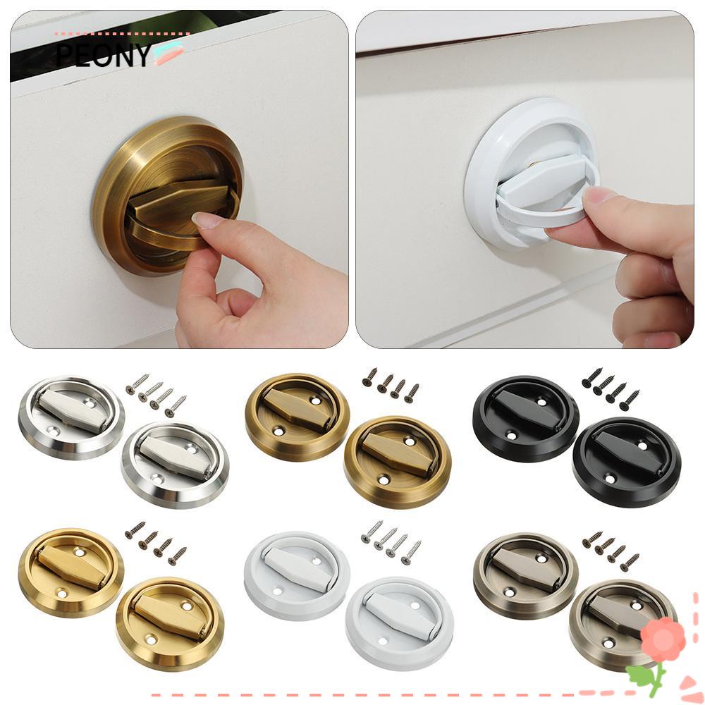 PEONIES Hidden Door Handle Lock Fire Proof Invisible Recessed Wardrobe ...