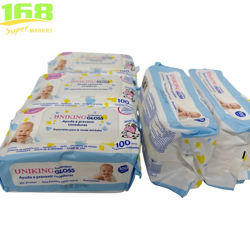 Super Plus Size Milk Wipes Baby Wipes Large Sheet 100PCS in a pack ...