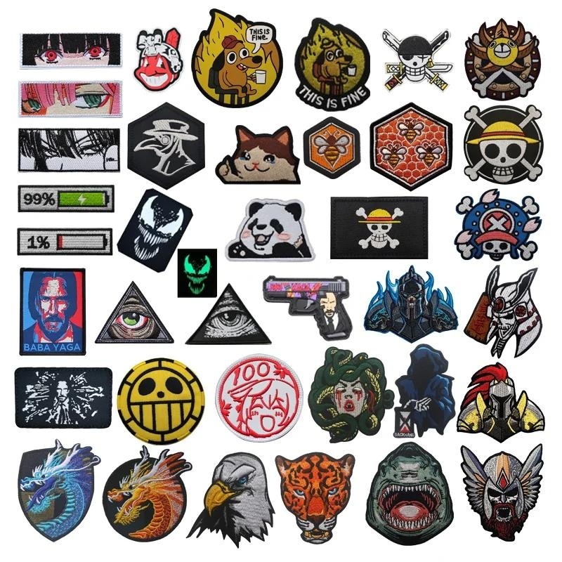 New Anime 3D Embroidery Girl Front velcro Armband Top Kitten Wings ...