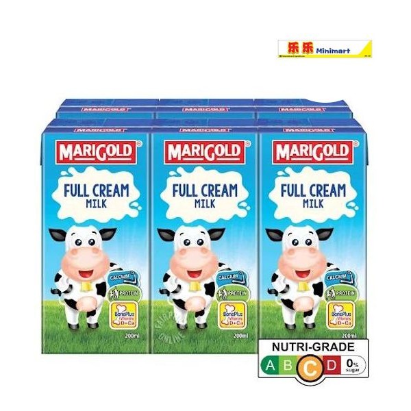 Marigold UHT Packet Milk Full Cream (6x200ml) | Shopee Singapore