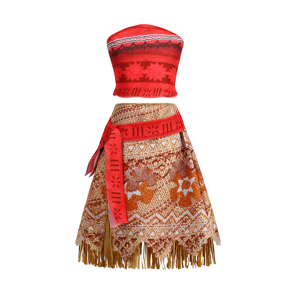 Moana Classic Moana Two-Piece Dress moana Princess Dress Necklace ...