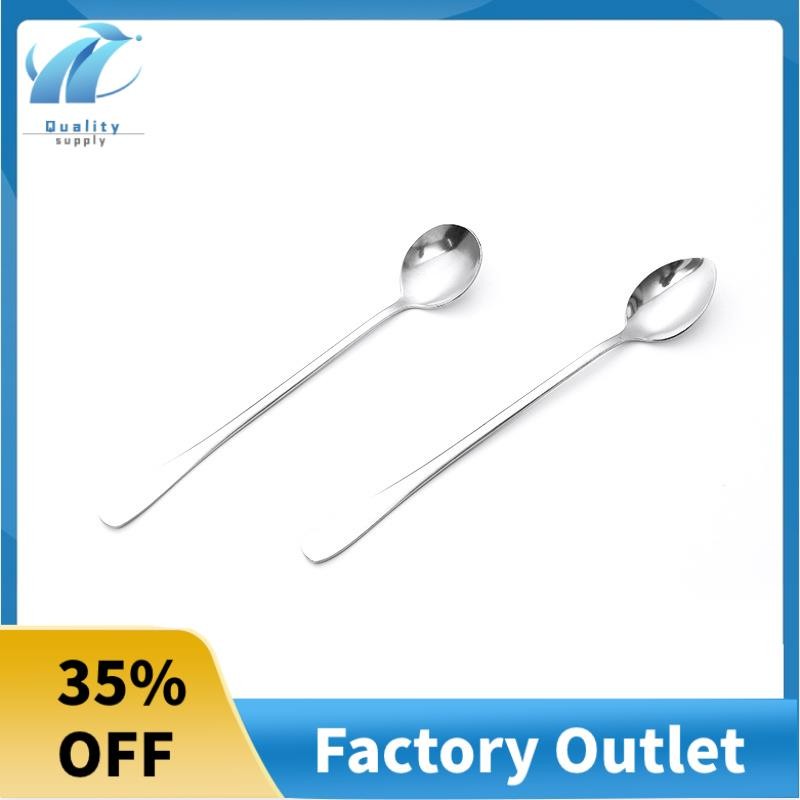 New 1Pc Long Handle Stainless Steel Tea Coffee Spoon Cocktail Ice Cream ...