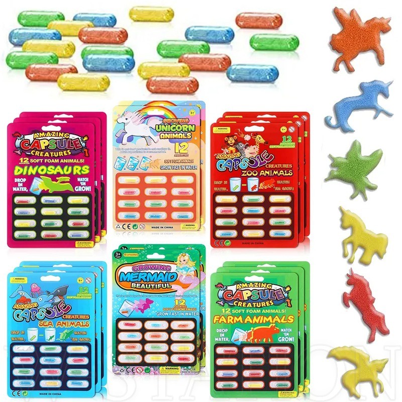 Water Absorption Expansion Capsule Toys / Ocean Forest Animals Magic ...