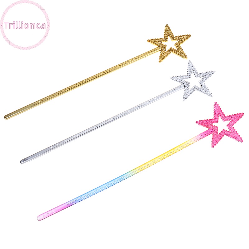 Trillionca Fairy Stick Large Silver Princess Angle Wand Dress Gifts For ...