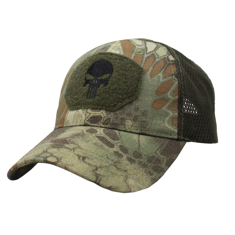Skull Camouflage Baseball Cap Tactical Military Fan Velcro Cap Outdoor ...