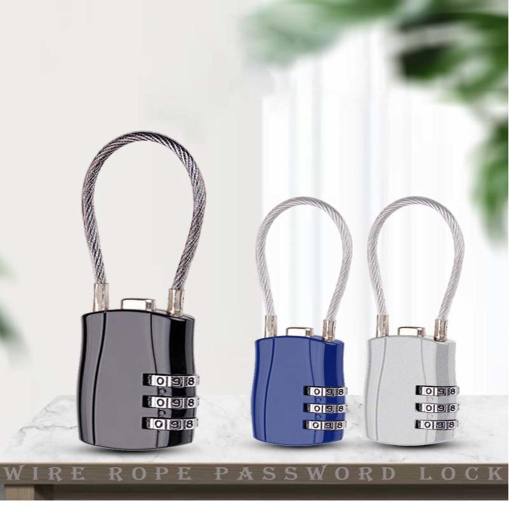 Wire Combination Lock Padlock Suitable For Travel Luggage, Backpack ...