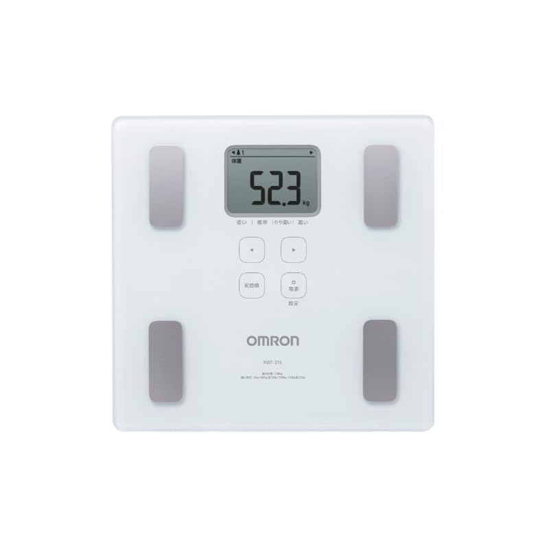 Omron Body Weight & Body Composition Scale White HBF-214-W Japanese ...