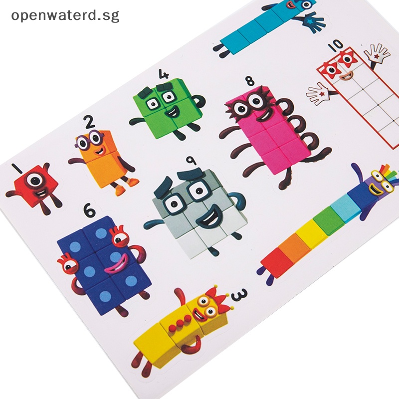 openwaterd Numberblocks Stickers Toys Number Blocks Graffiti DIY ...