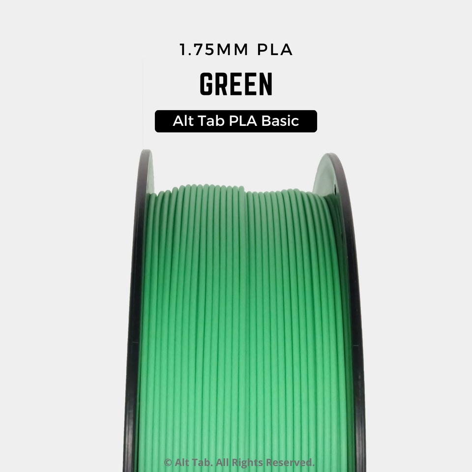 (Local Stock) Green PLA 3D Printer Filament Basic Series 1.75mm 1kg for ...