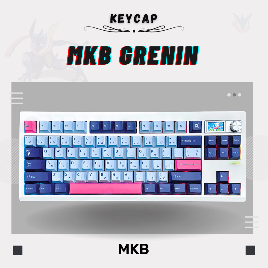 MKB Grenin PBT Dye Sublimation Cherry Profile Keycap Set for Mechanical ...