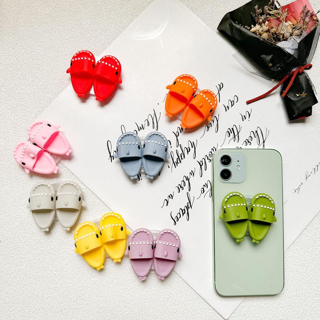 Cute Slippers Color Phone Grips Griptok Bracket Plain Phone Holder Grip ...