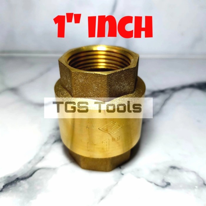 Valve 1" Brass Spring Lift Check Valve 1 inch ONDA-SAILING | Shopee ...