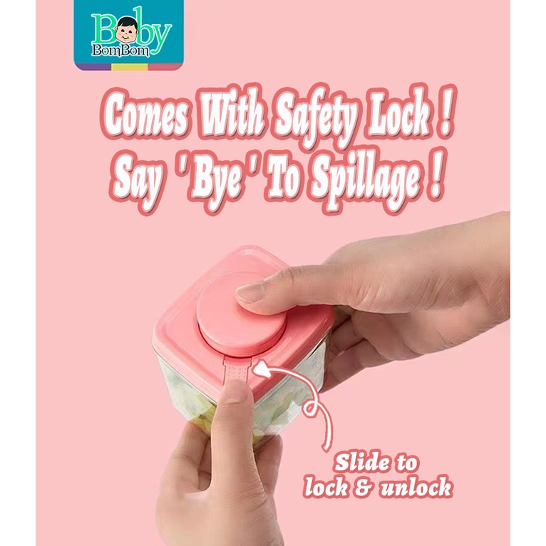 [BABY BOM BOM] ANKOU Mini Airtight Storage Container Snack Fruits ...