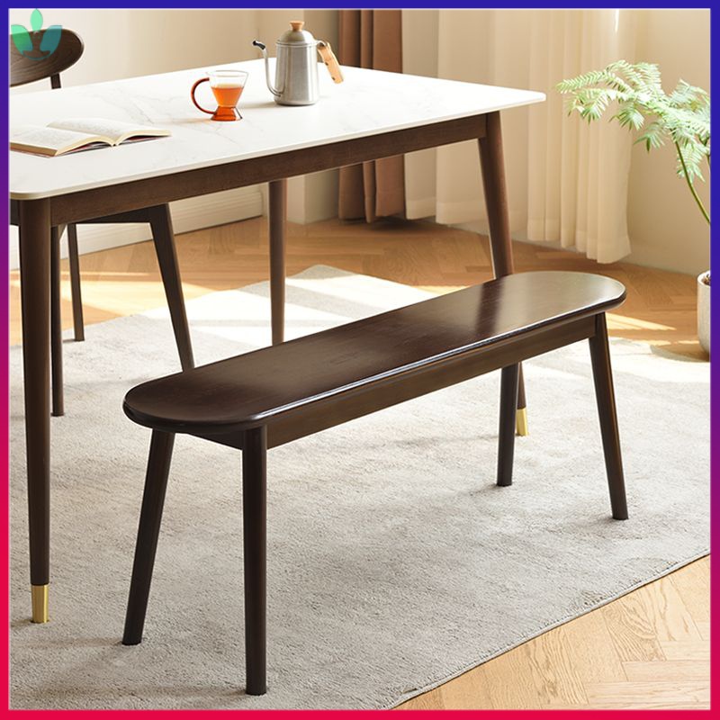 Long bench long stool solid wood household dining chair living room ...