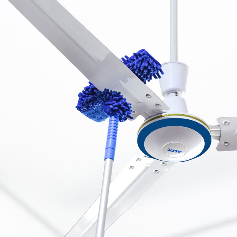 T-Shape Ceiling Fan Duster+Extendable Pole Dust Telescopic Rod Cleaner ...