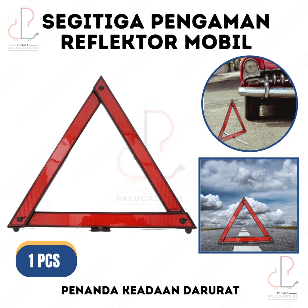 Folding Emergency Car Reflector Safety Triangle Emergency Triangle ...