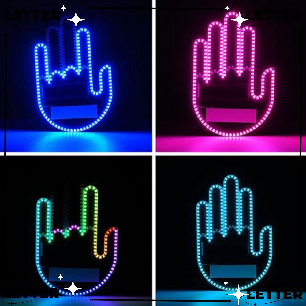 LET Car Middle Finger Light, LED Decorative Lights Gesture Light ... LET Car Middle Finger Light, LED Decorative Lights Gesture Light ...