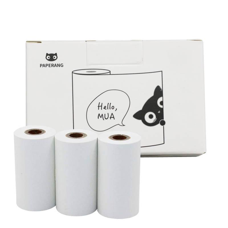 (without box)PAPERANG P1 Printer Paper 3 Rolls Thermal Printing Paper ...