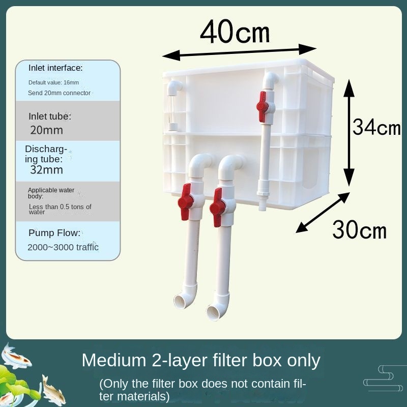 Aquarium Pond Filter Turnover Drip Box Filter Box Water Circulating ...
