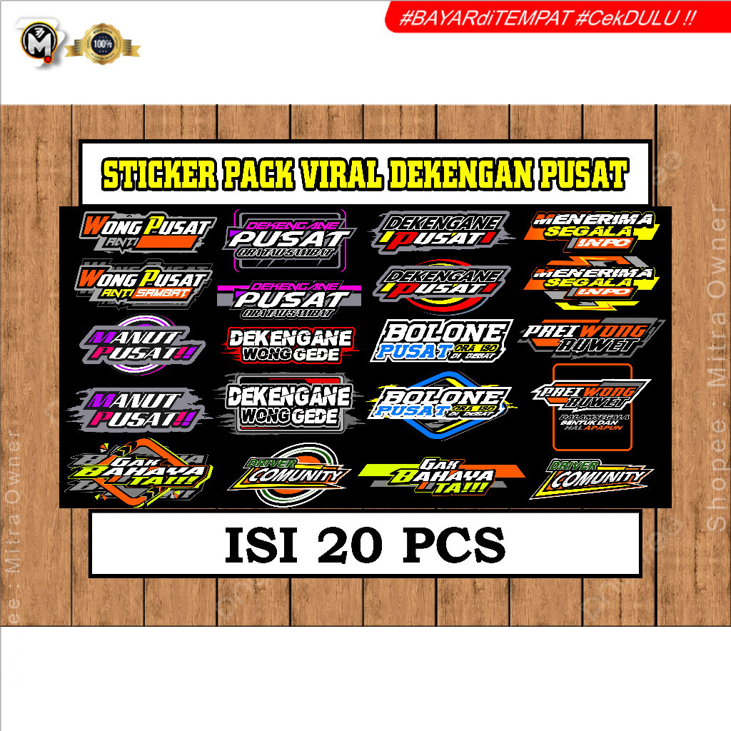 Sticker Pack Dekengan Pusat Dekengane Pusat Gus Iqdam Bolone Pusat Wong ...