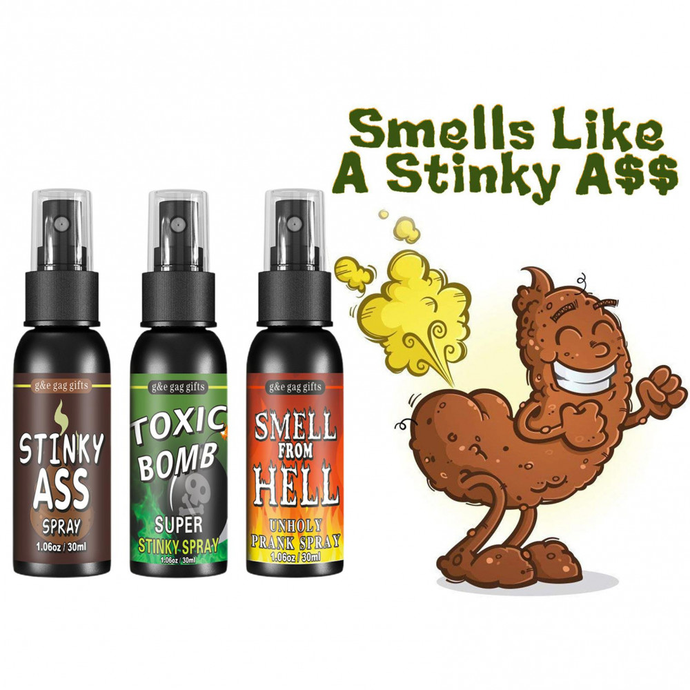 YL Poop Spray Pranks ， Halloween Prank Extra Strong Fart Spray Toy ...