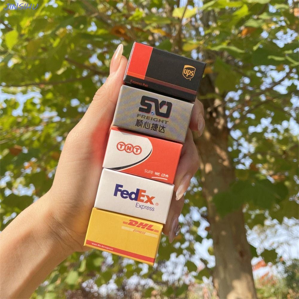 JINSIHU Dollhouse Miniature Express Box, DIY Packaging Imitation Mini ...