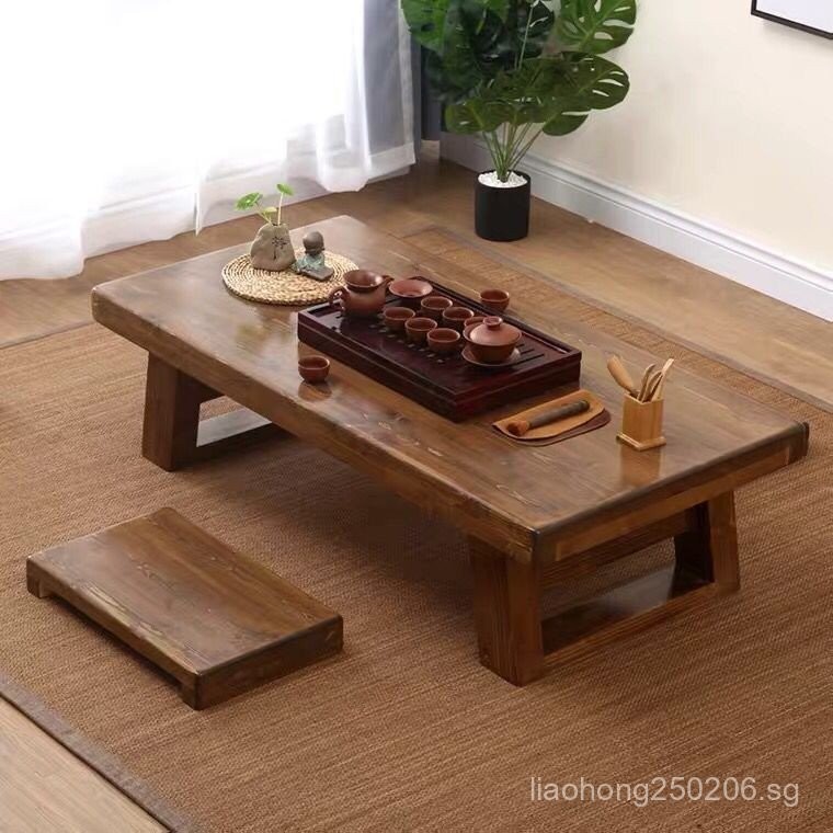 Zen Tea Table Japanese Style Small Square Table Tea Table Floor Table ...