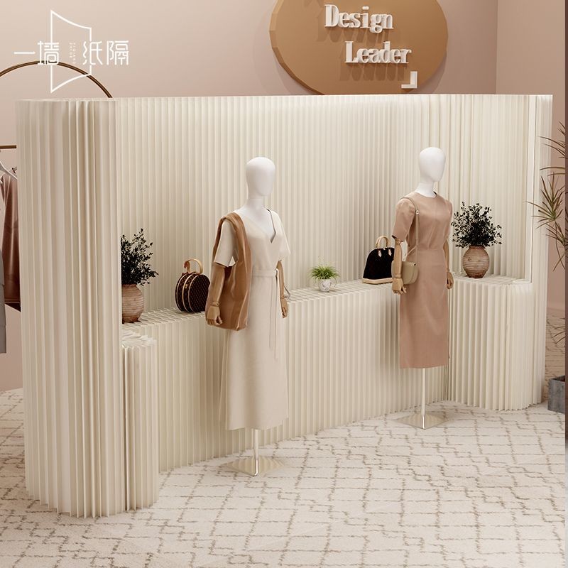 Foldable Screen Partition for Booth Paper Wall, Living Room Divider ...