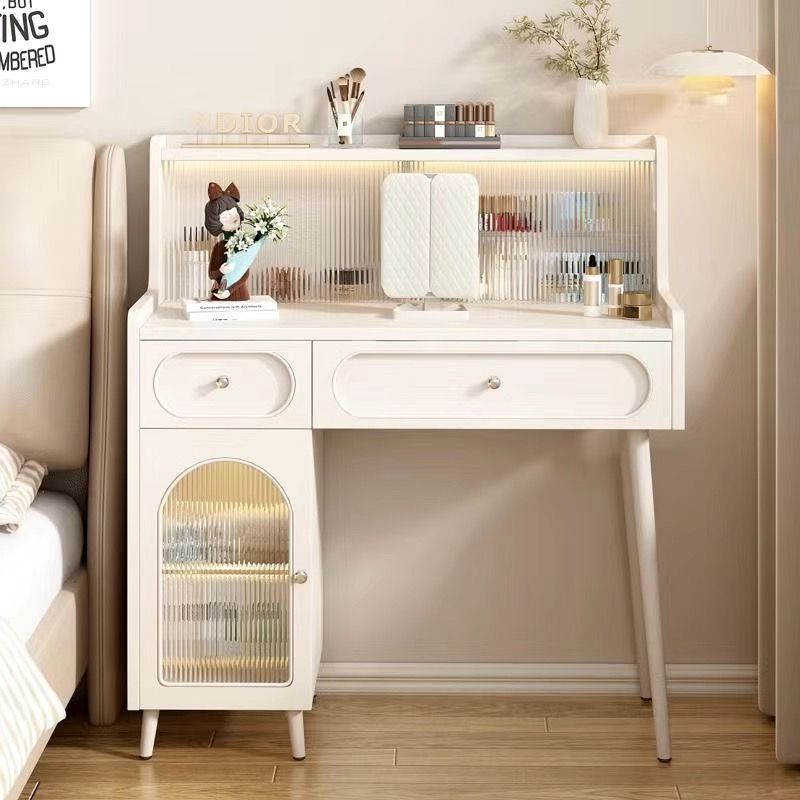 Cream style dressing table, mesh red small makeup table, modern and ...