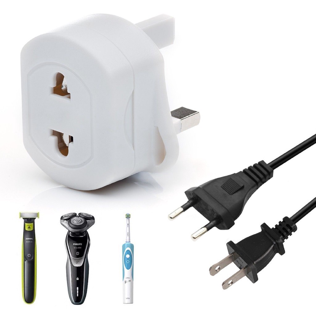 CE Electrical Universal Converter Euro British Adapter Plug Head 2 3 ...