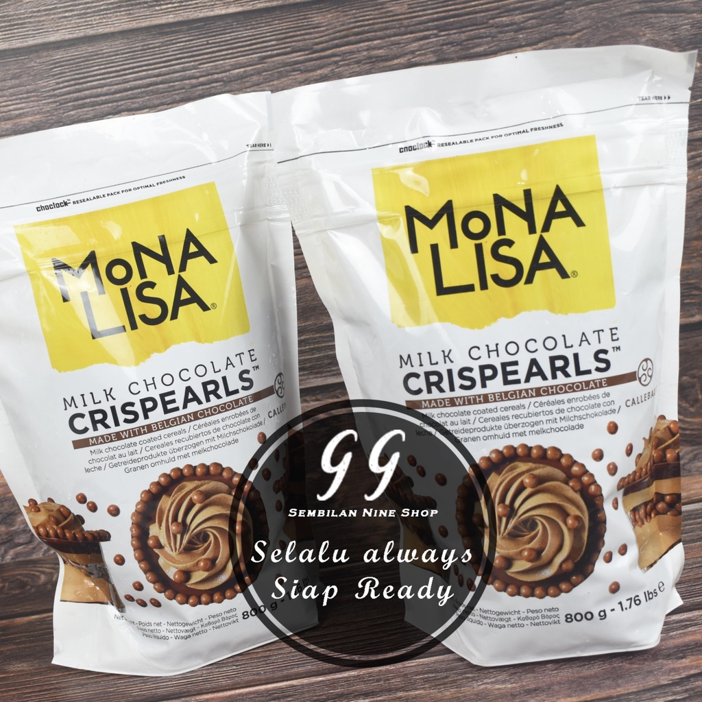 Callebaut MONALISA MILK Chocolate CRISPEARLS 800 Gram Mona Lisa ...
