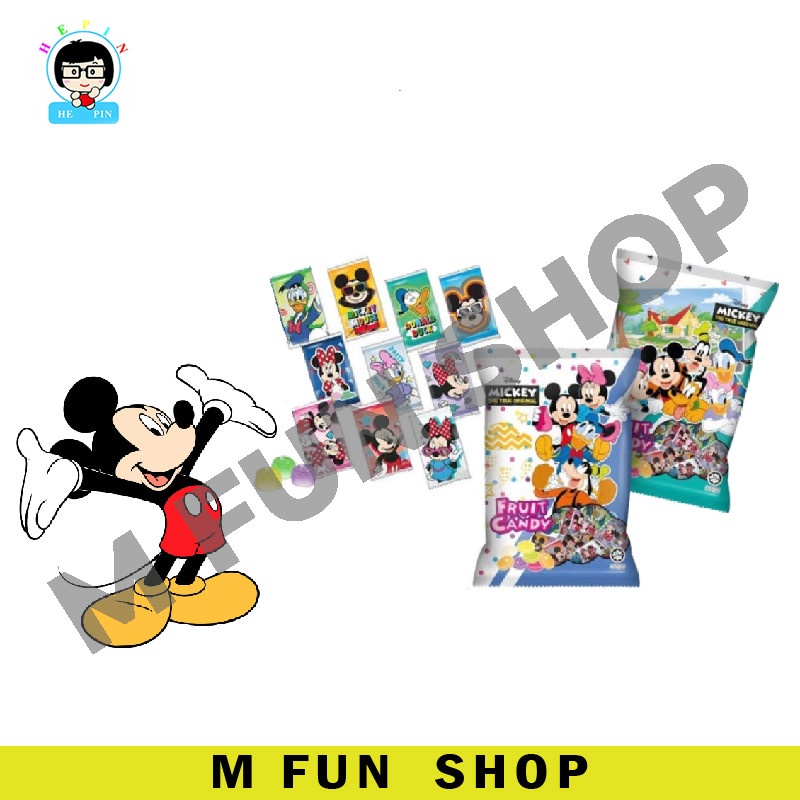 Halal YLF 910g Gula-gula Perisa Buah Disney Mickey Mouse (±350Pcs ...