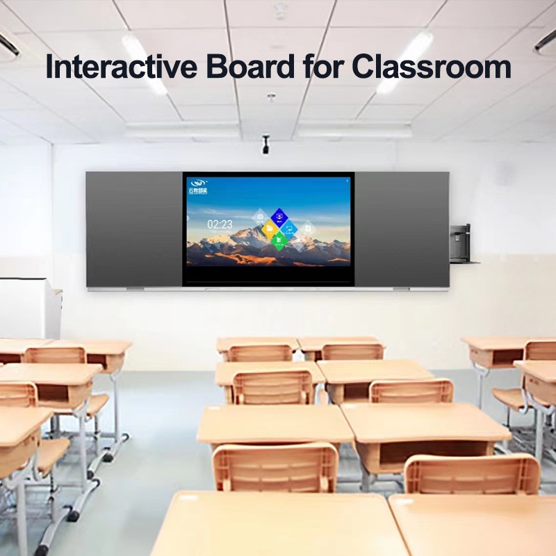 Digital Whiteboard 4K Display 65 75 86 inch Interactive Flat Panel Multi Touch Screen Smart ...