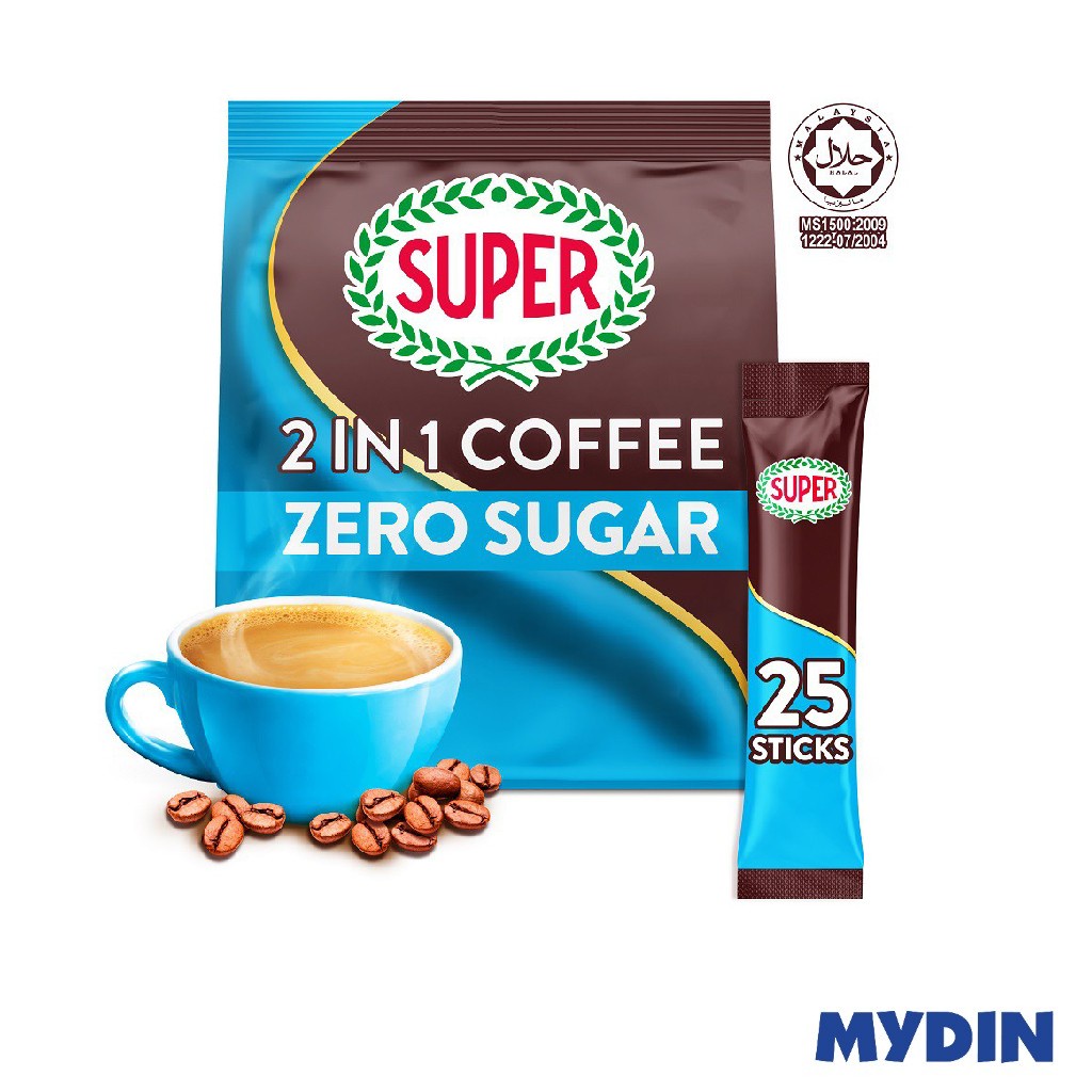 Super Coffee Zero Sugar 2 in 1 (25 x 12g) | Shopee Singapore