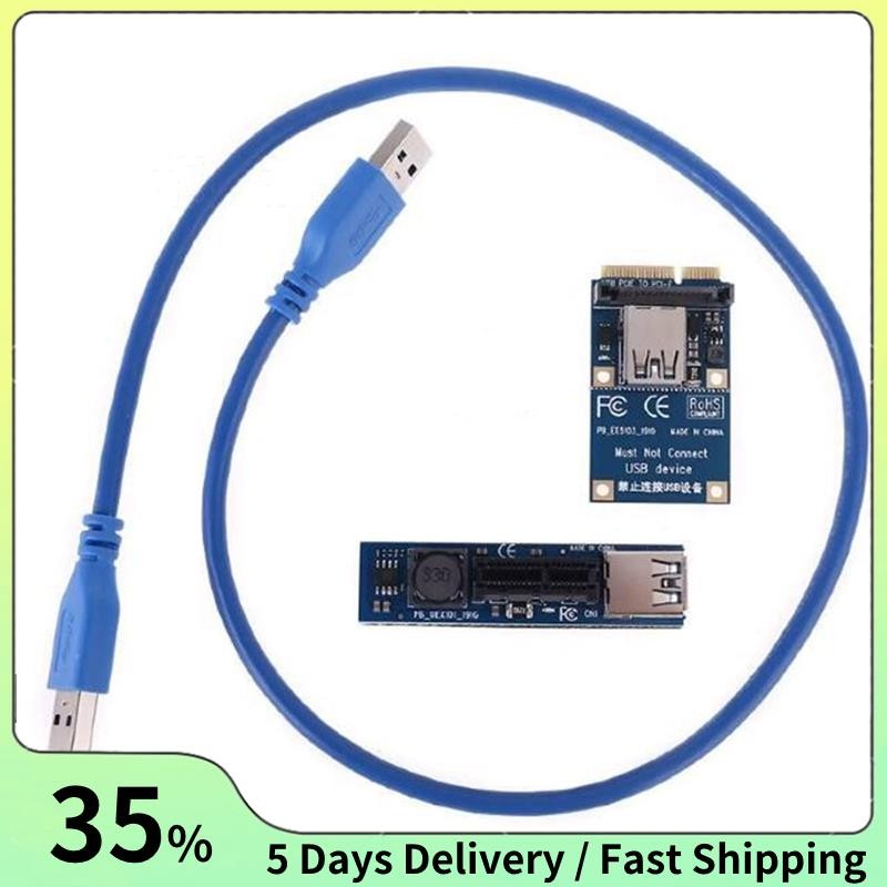 Mini PCIE to PCI-E X1 Expansion Card PCI-E Riser Card SATA Power ...