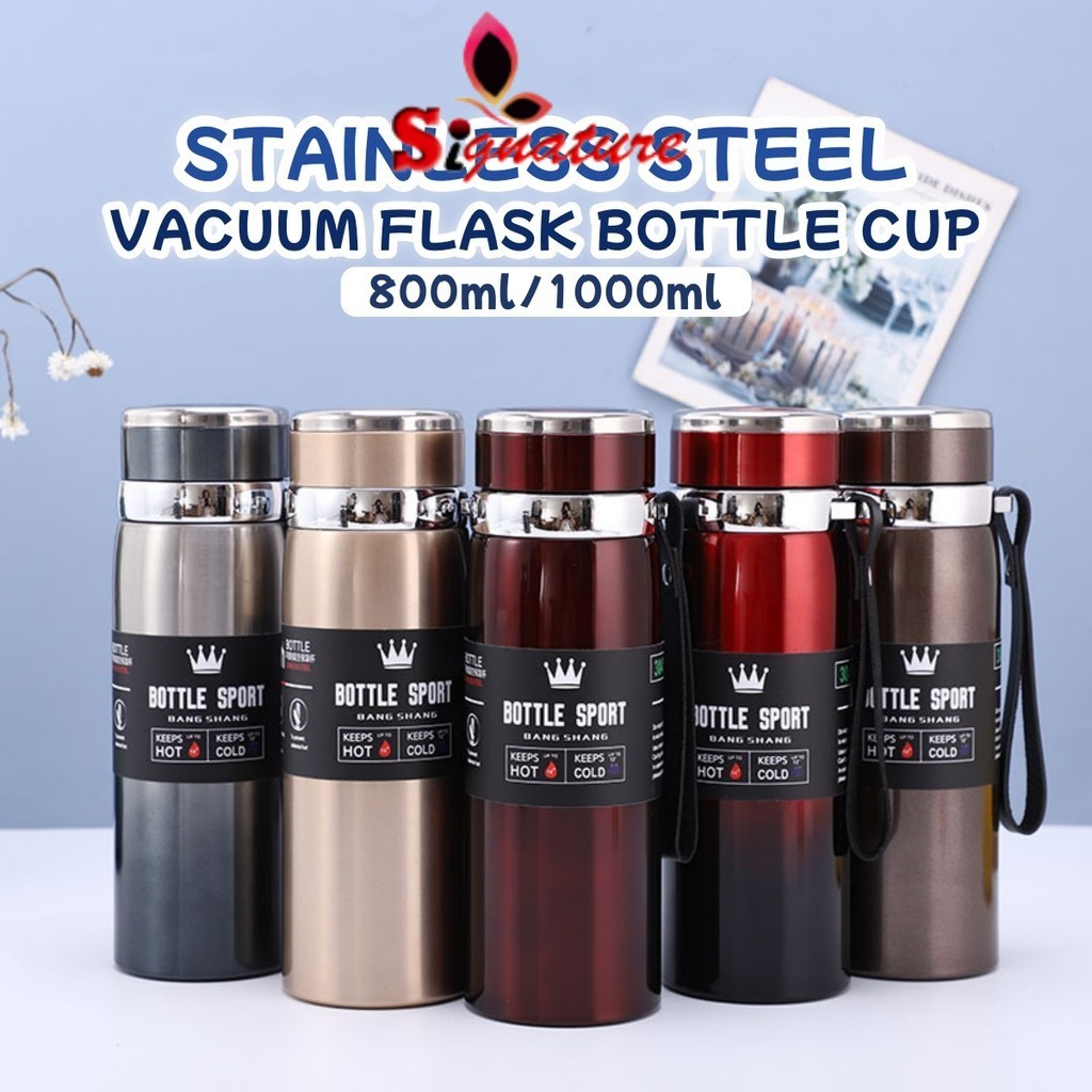 (800ml/1000ml) 316 Stainless Steel Thermos Bottle With Handle Thermal Insulation Vacuum Flask ...
