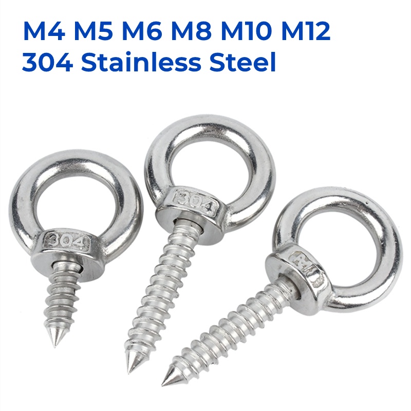 M4 M5 M6 M8 M10 M12 304 Stainless Steel Round Ring Self Tapping Screw ...